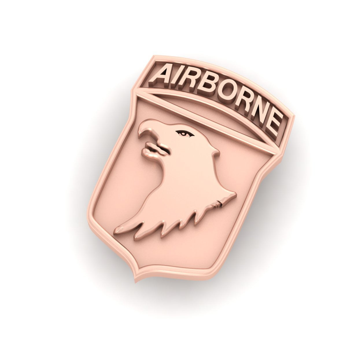Airborne Logo Lapel Pin Sterling Silver Airborne Army Badge Jewelry ...